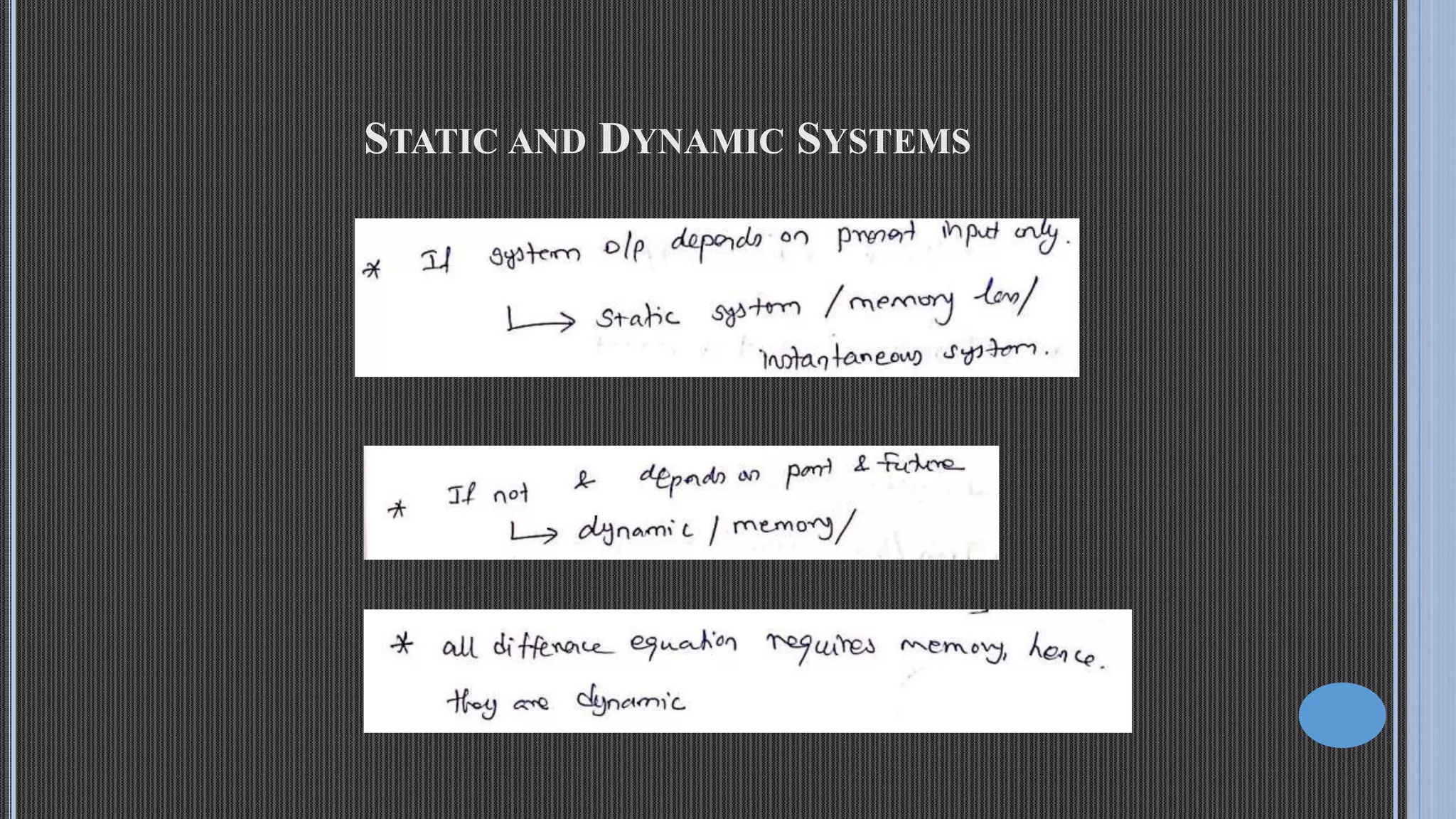 Static & Dynamic Systems |Solved problems| | PPT Static & Dynamic Systems |Solved problems| | PPT