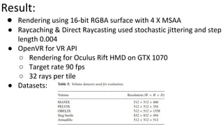 Raycaching: Amortized Isosurface Rendering for Virtual Reality | PDF
