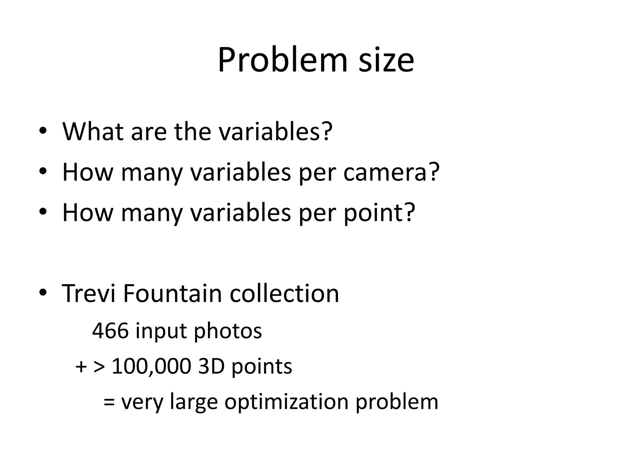 Computer Vision Structure from motion | PPTX