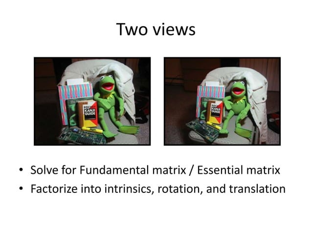 Computer Vision Structure from motion | PPTX