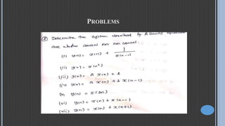 Causal & Non-Causal Systems |Solved problems| | PPTX