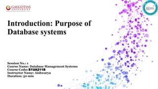 Introduction to DBMS(Database Management System) | PPT