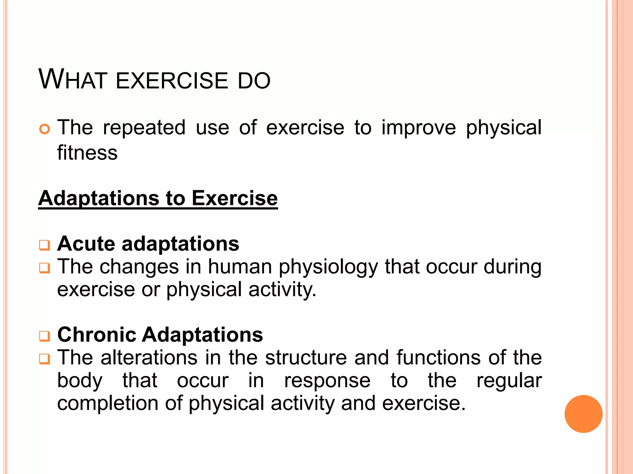 exercise physiology introduction | PPTX