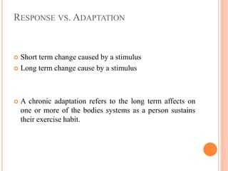exercise physiology introduction | PPTX