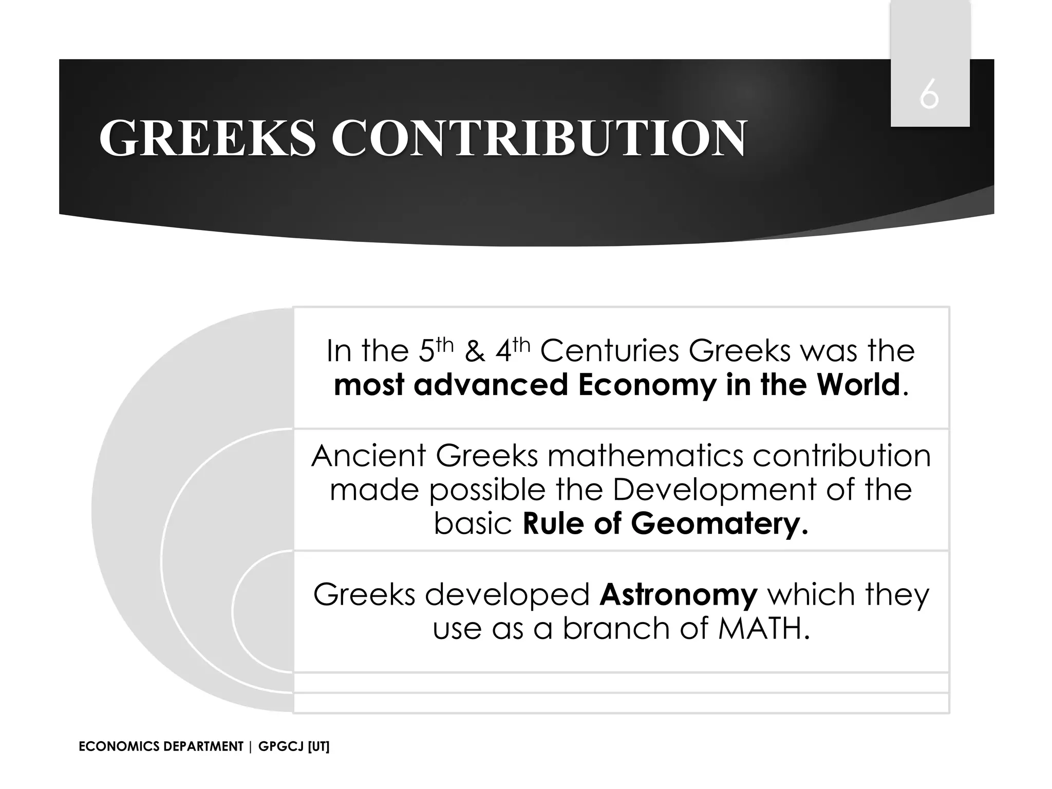 HISTORY OF ECONOMIC THOUGHT - GREEKS | PDF