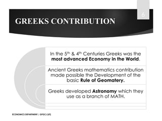 HISTORY OF ECONOMIC THOUGHT - GREEKS | PDF