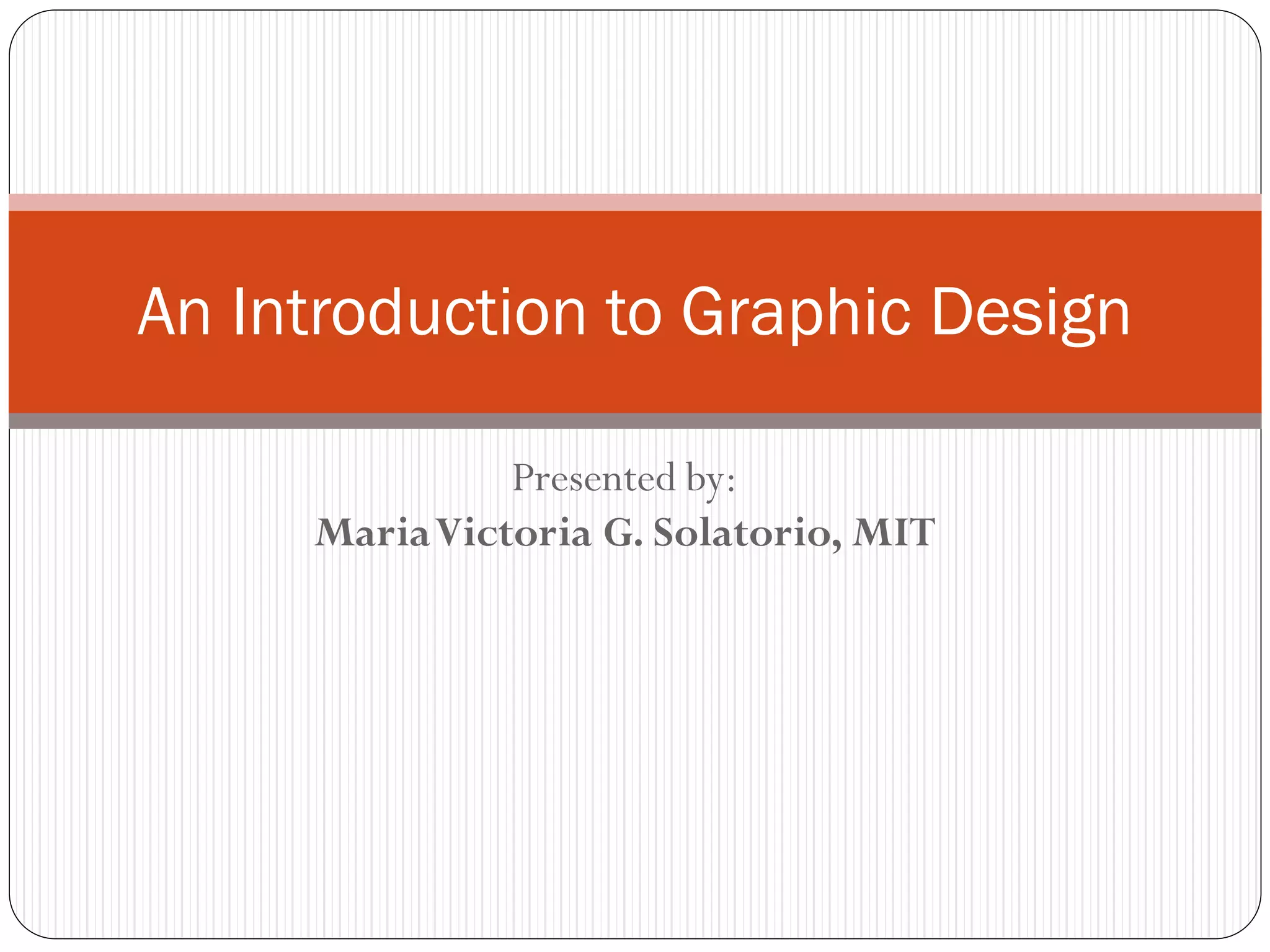 Lesson 1- An Introduction to Graphic Design | PDF