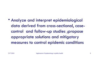 Lec_1_Application of Epidemiology in Public Health.ppt | Infectious Diseases | Diseases and ...