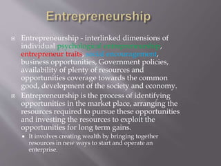 Entrepreneurship | PPTX