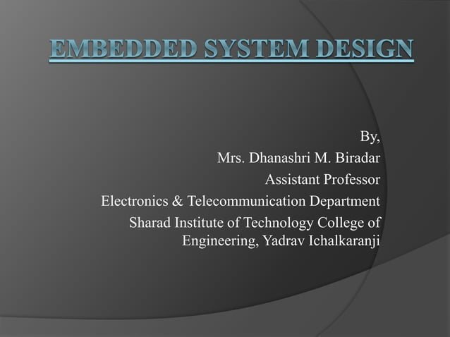 lec 1Embedded System Design ppt.pptx