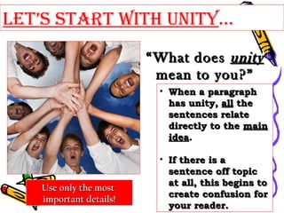 Lec 1 how to writea goodparagraph | PPT