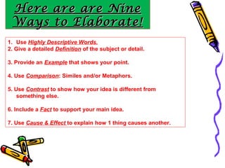 Lec 1 how to writea goodparagraph | PPT