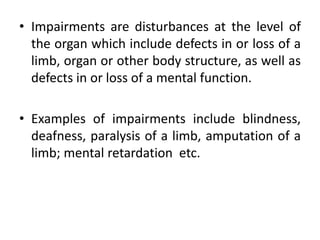 Lec 1 Impairment, Disability, Handicapd.pptx