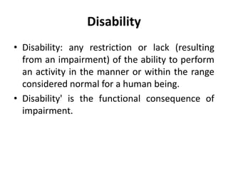 Lec 1 Impairment, Disability, Handicapd.pptx