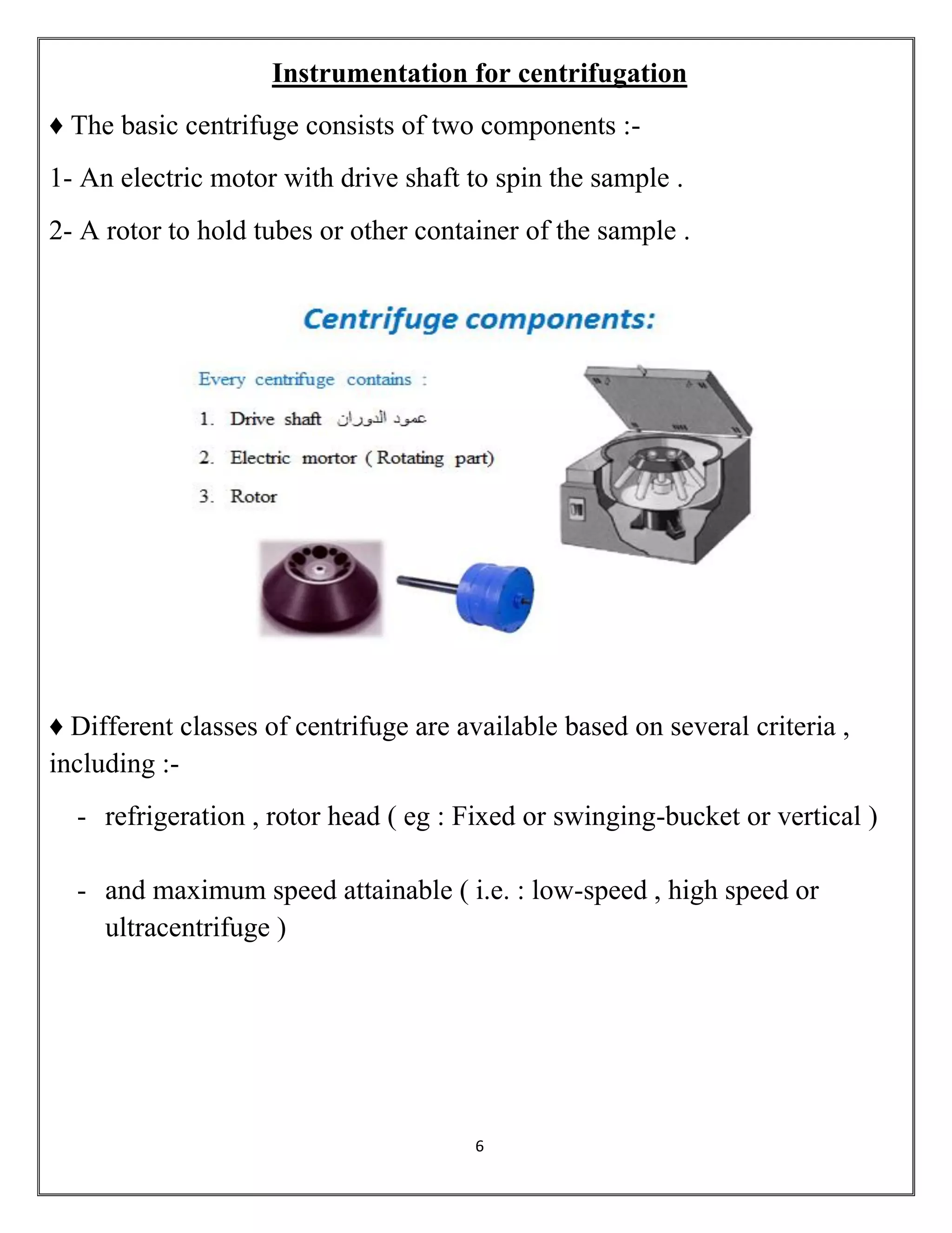 Centrifugation techniques | PDF