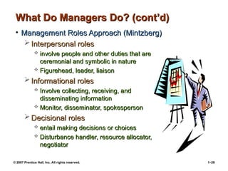 introduction to management (management levels , skills, roles and ...