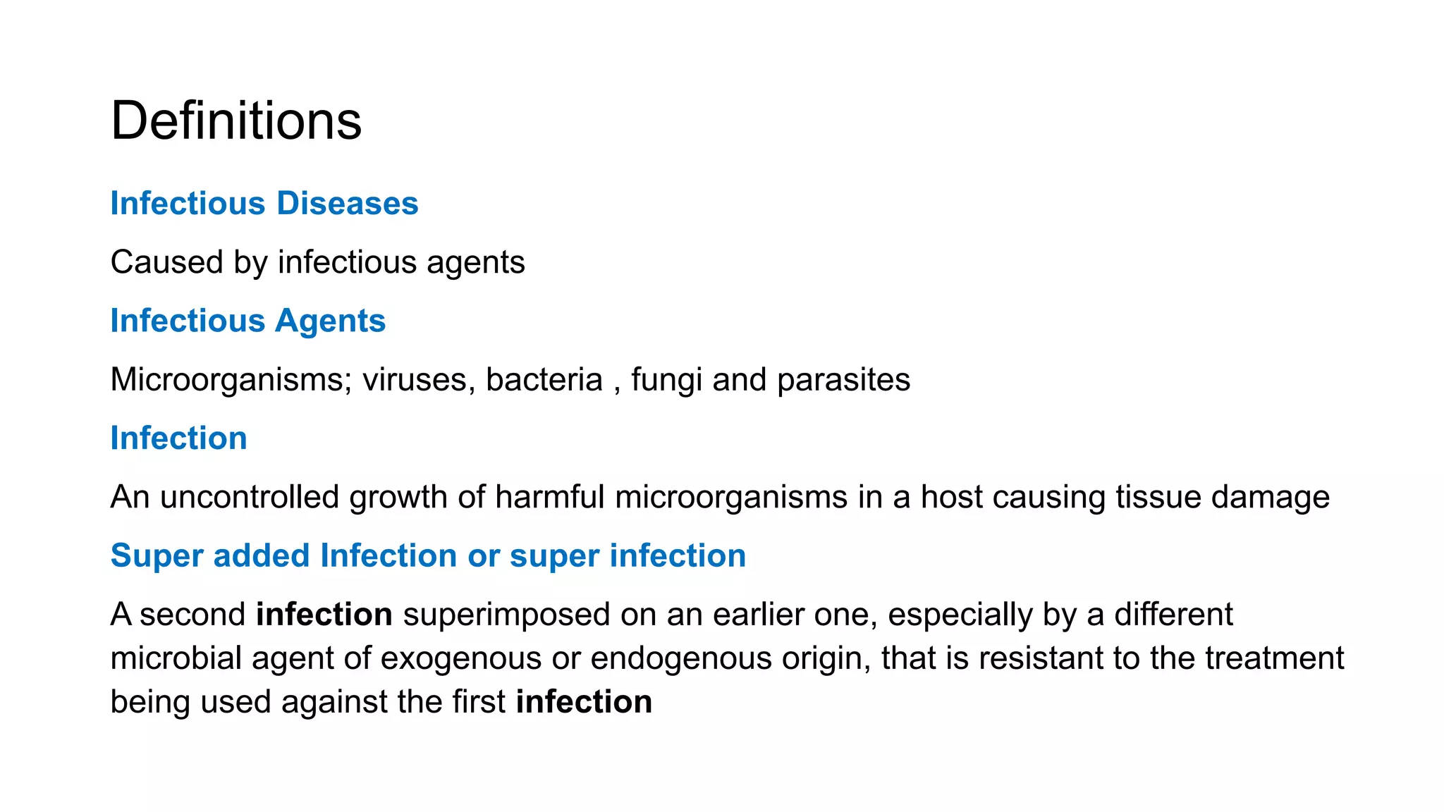 Lec 1 introd to infectious diseases | PPTX