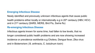 Lec 1 introd to infectious diseases | PPTX