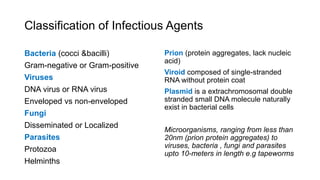 Lec 1 introd to infectious diseases | PPTX