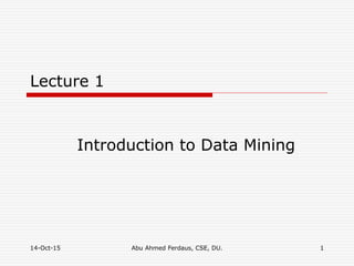 Lec 1 introduction | PPTX