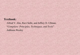 Compiler Design in Computer Applications | PPT