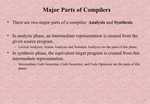 Compiler Design in Computer Applications | PPT