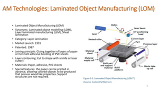 Lecture: An introduction to additive manufacturing | PPTX