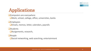 Lec 1 introduction to computer -i | PPT