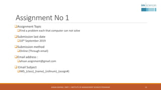 Lec 1 introduction to computer -i | PPTX