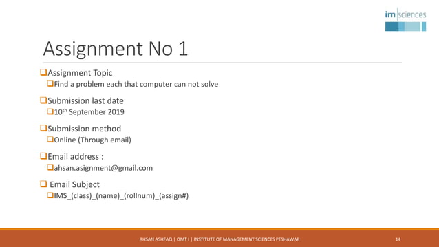 Lec 1 introduction to computer -i | PPT