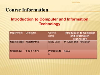 Lec 1 Introduction to Computer and Information Technology #1.pptx
