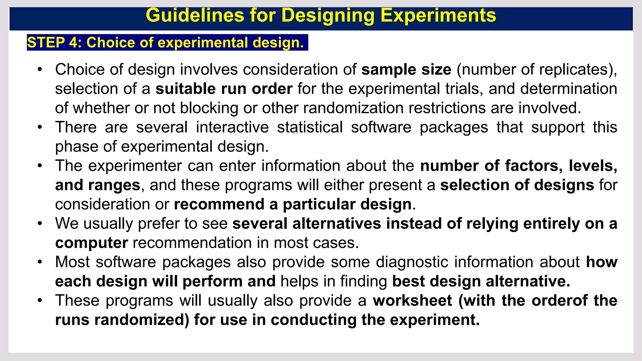 introduction to design of experiments | PPTX