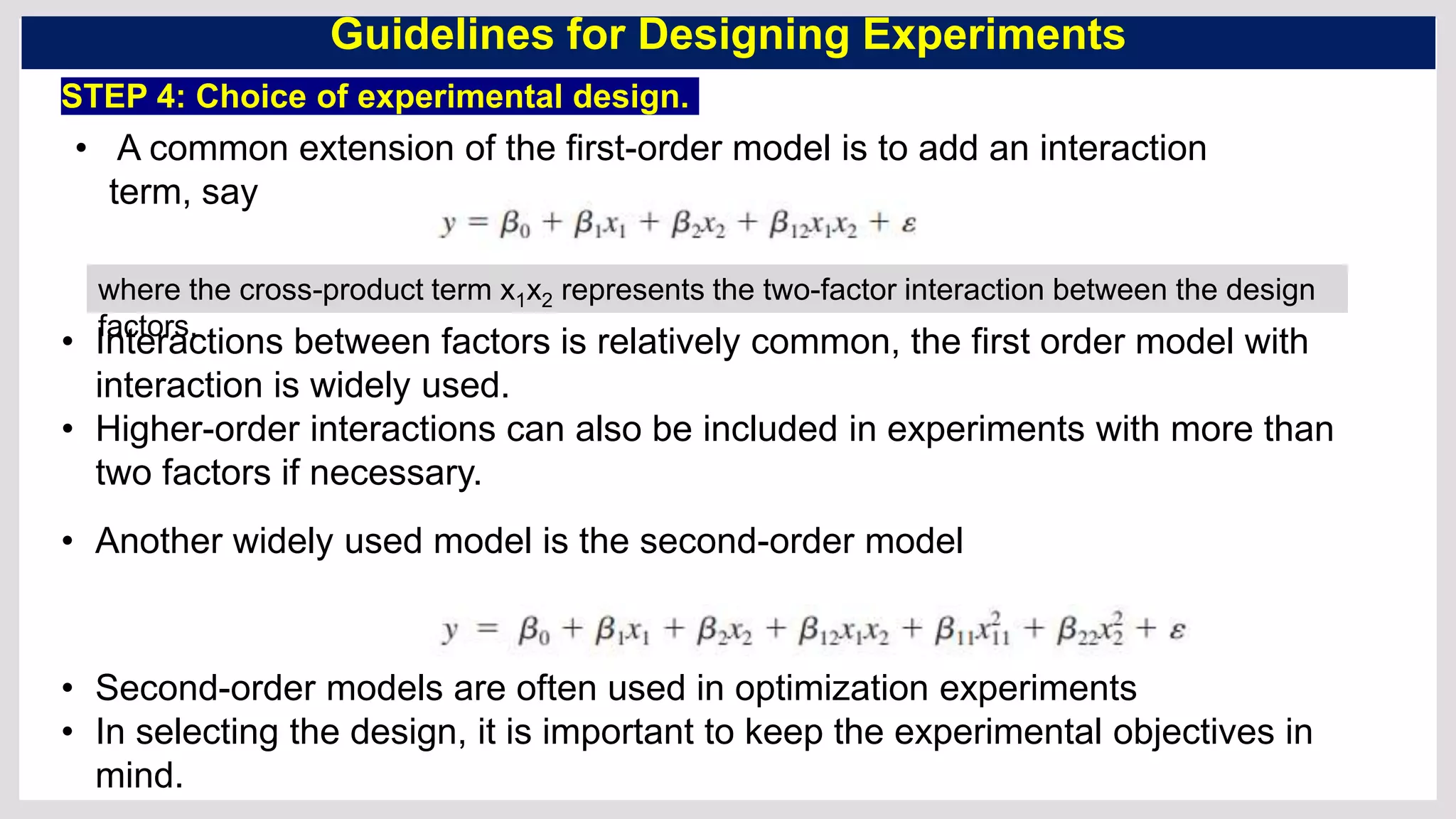 introduction to design of experiments | PPTX