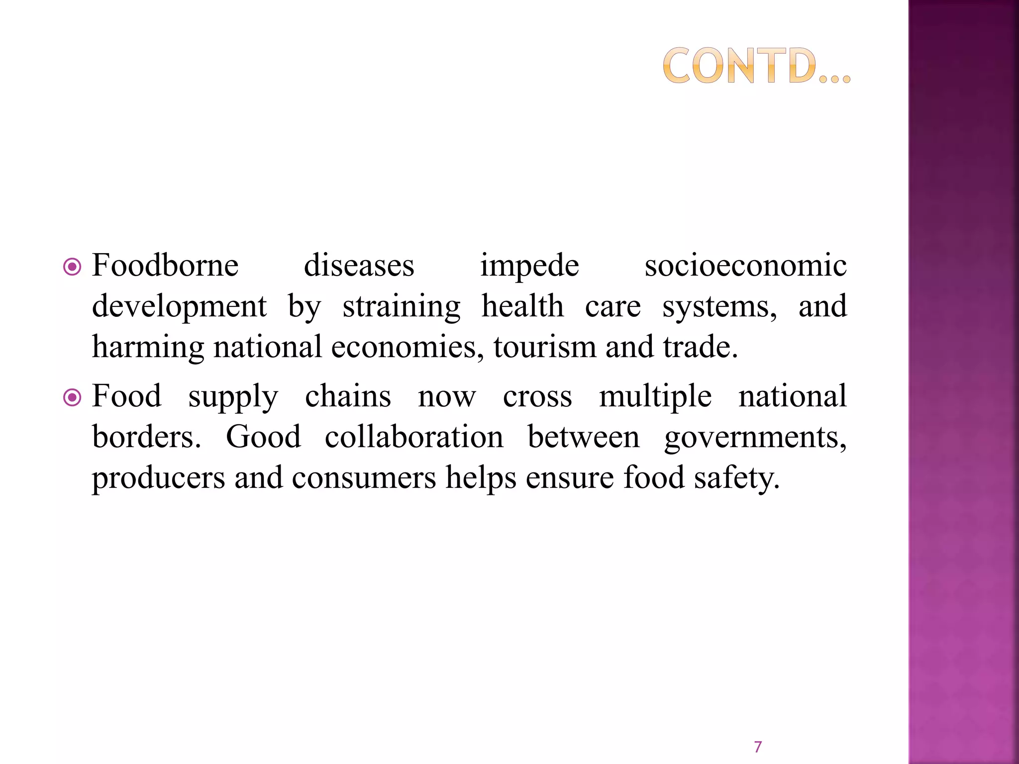Introduction to food safety & toxicology | PPTX | Diseases and ...