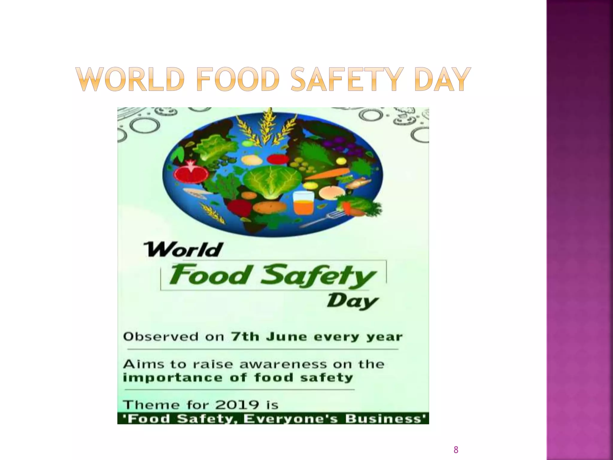 Introduction to food safety & toxicology | PPTX | Diseases and ...