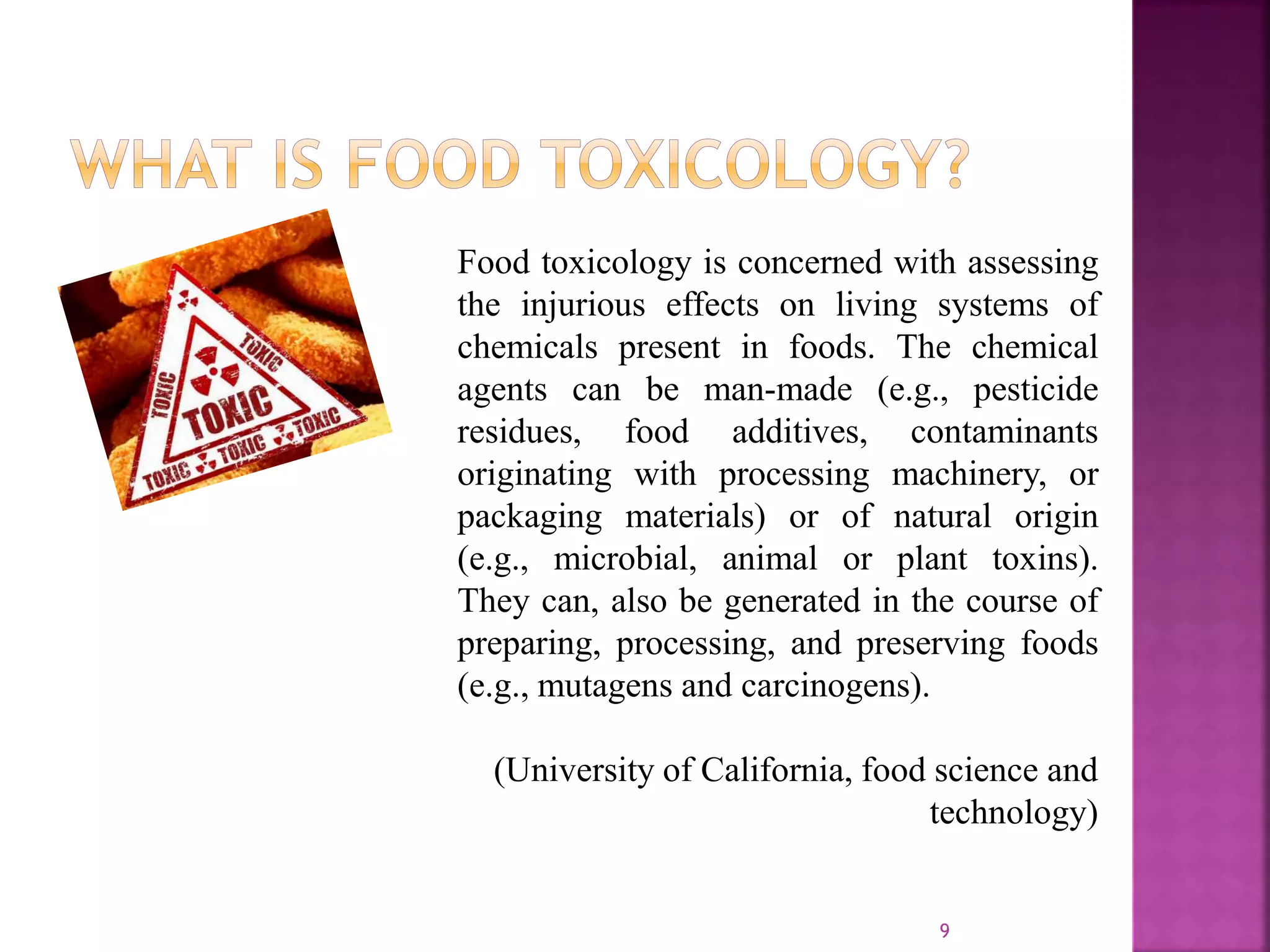 Introduction to food safety & toxicology | PPTX