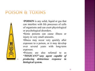 Introduction to food safety & toxicology | PPTX | Diseases and ...
