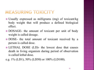 Introduction to food safety & toxicology | PPTX | Diseases and ...