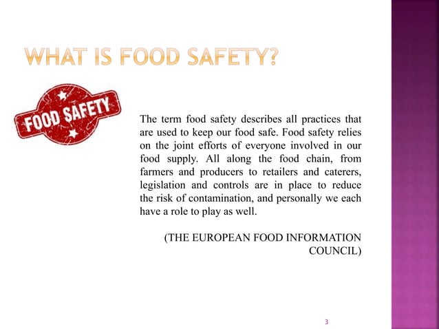 Introduction to food safety & toxicology | PPTX | Diseases and ...