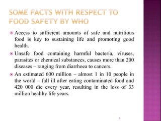 Introduction to food safety & toxicology | PPTX