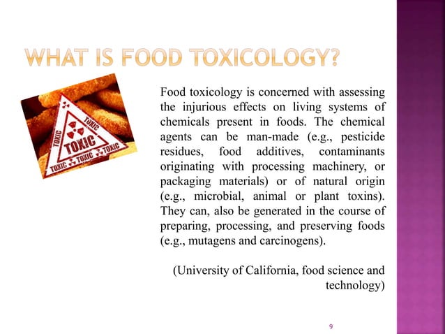 Introduction to food safety & toxicology | PPTX | Diseases and ...