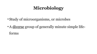 INTRODUCTION TO MICROBIOLOGY & microorganism.pptx