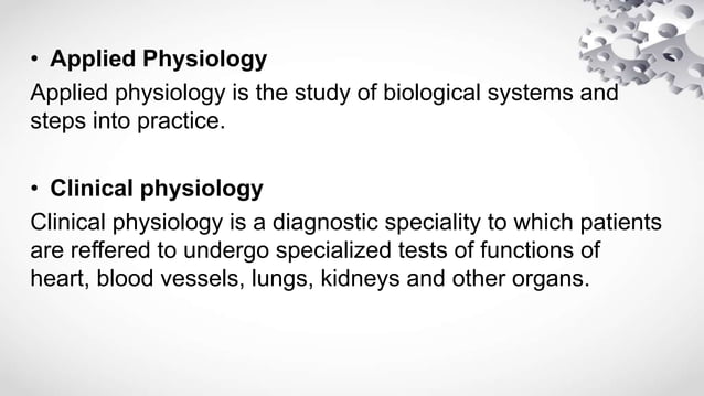 Lec 1 INTRODUCTION TO PHYSIOLOGY and its branches.pptx | Science