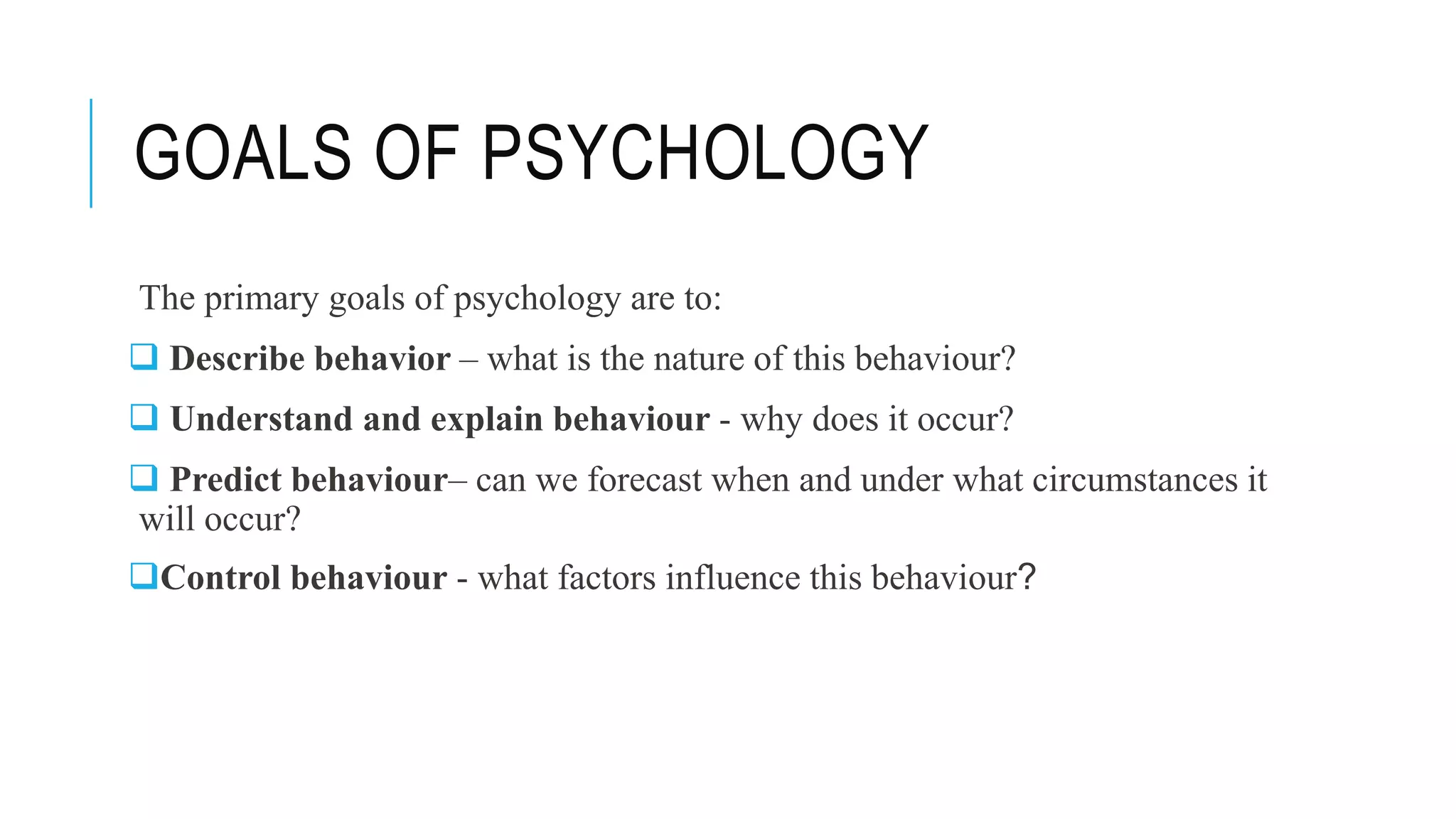 Lec#1 introduction to psychology | PPTX