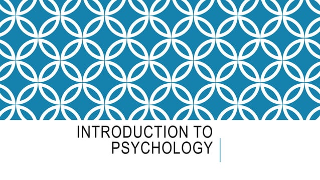 Lec#1 introduction to psychology | PPT
