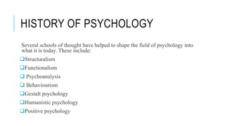 Lec#1 introduction to psychology | PPTX