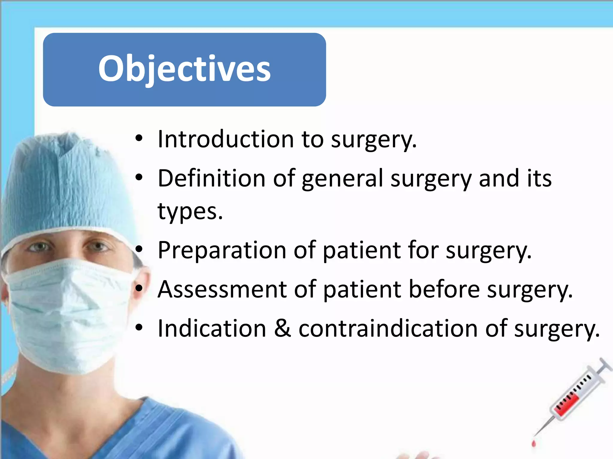 Introduction General surgery & Its Type | PPT