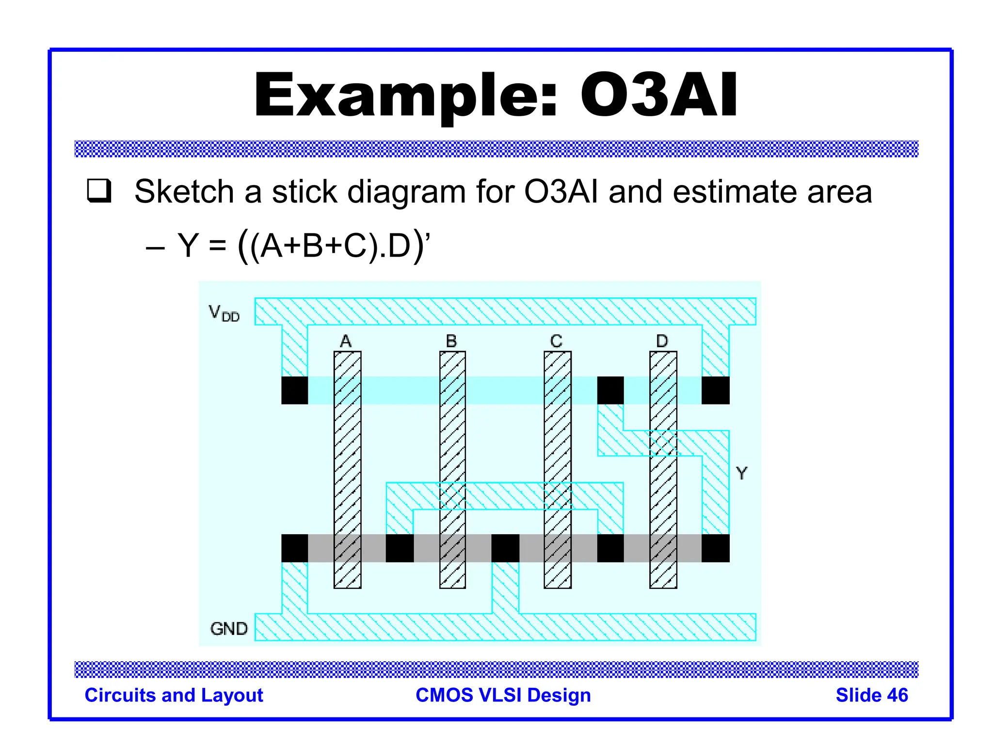 Introduction To Cmos Vlsi Design Stick Diagramppt Computer Peripherals Computing