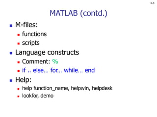 lec1_matlab.ppt basic all operations matlab operations | PPT