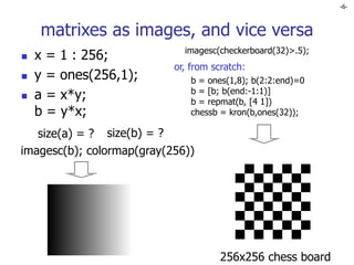 lec1_matlab.ppt basic all operations matlab operations | PPT